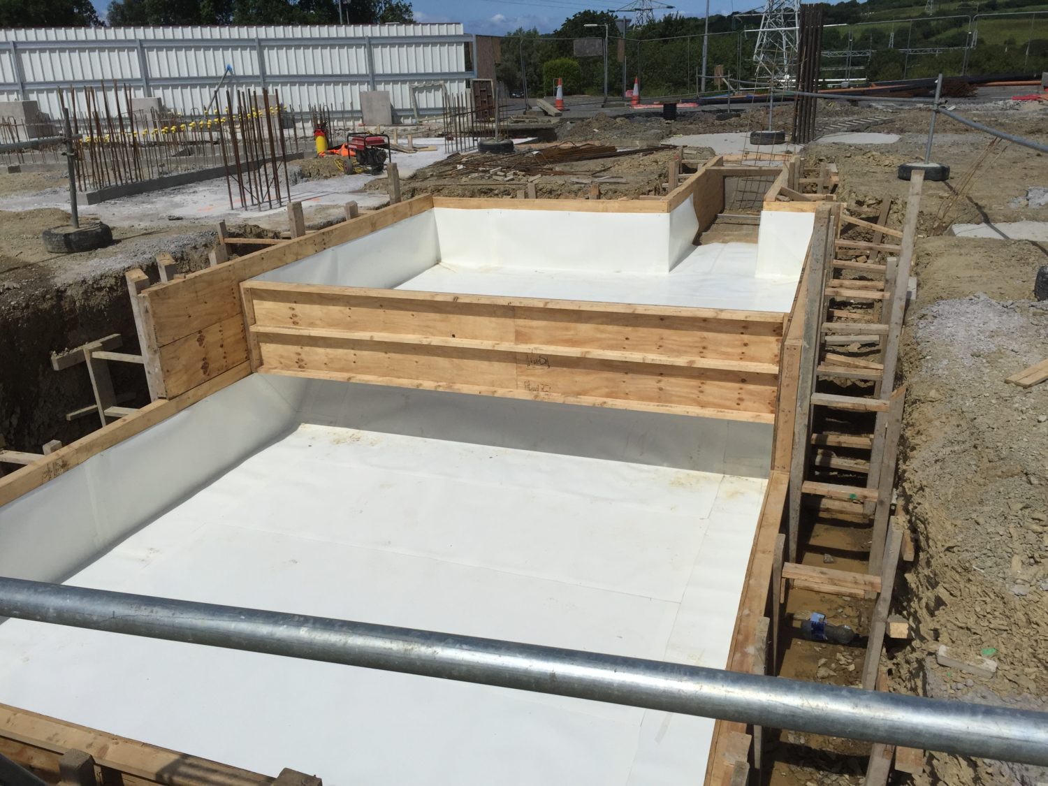 Waterproofing to a double lift pit - Southwest Radon